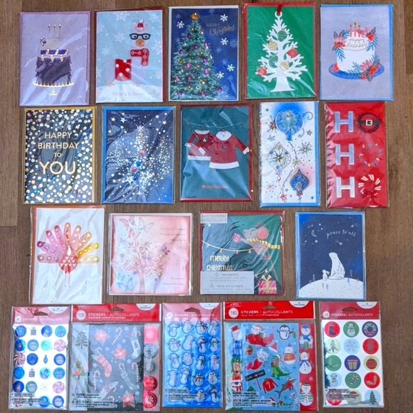 Papyrus | Party Supplies | 4 Papyrus Holiday Cards 5 Packs Of Xmas ...